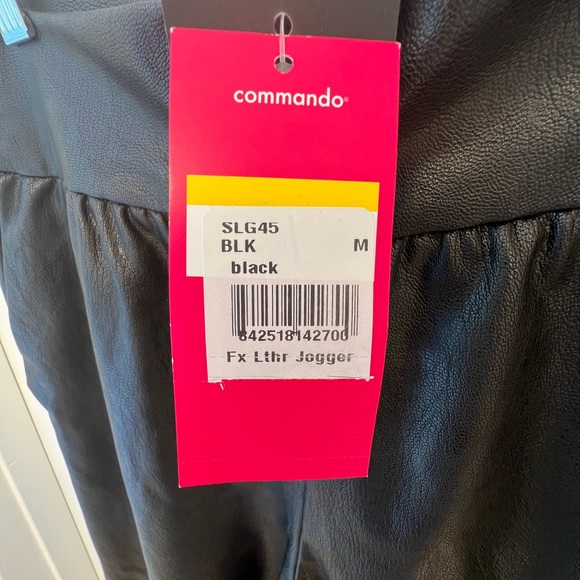 Commando | Pants & Jumpsuits | Nwt Commando Faux Leather Joggers | Poshmark